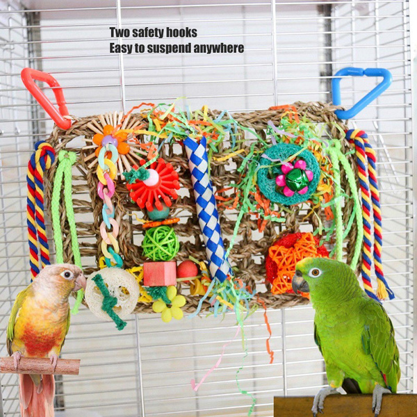 Bird Foraging Wall Toy Tightly Woven Safe Food Coloring Climbing ...