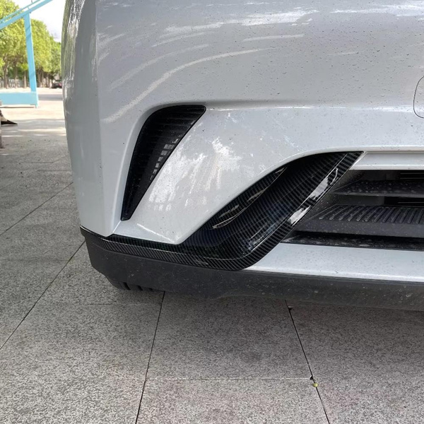 Carbon Fiber Side Front Bumper Trim Mouldings For 2022-2023 BYD Dolphin ...