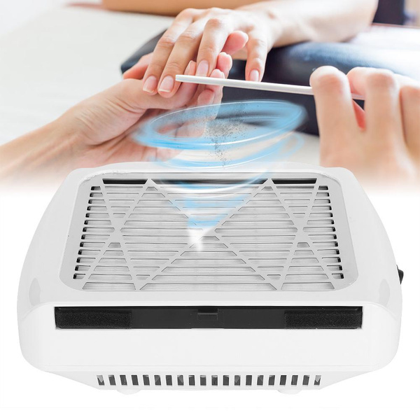 80W Nail Dust Collector Vacuum Suction Fan Dust Extractor Nail Manicure ...