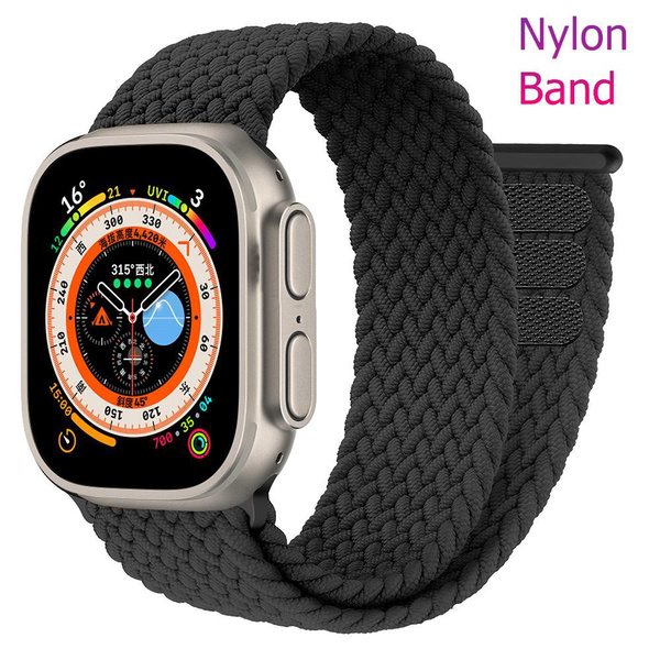 Elastic Nylon Strap for watch ultra/ultra 2 band 49mm series 9 8 7 SE 6 ...