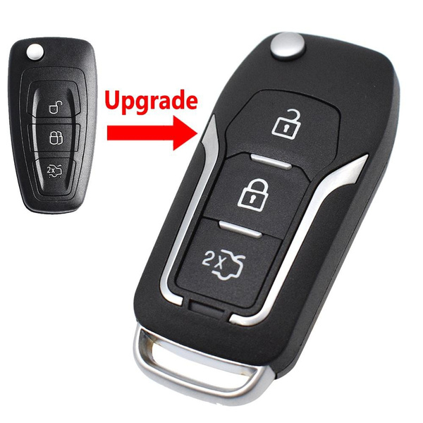 3 Button Modified Flip Folding Remote Control Car Key Shell Case Cover ...