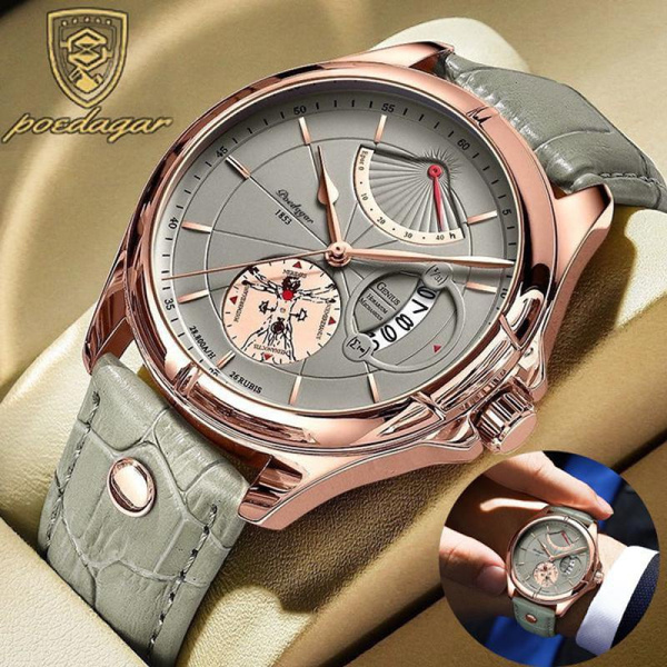 POEDAGAR 2023 Top Luxury Ultra-thin Watch Men's Quartz Watch Fashion ...