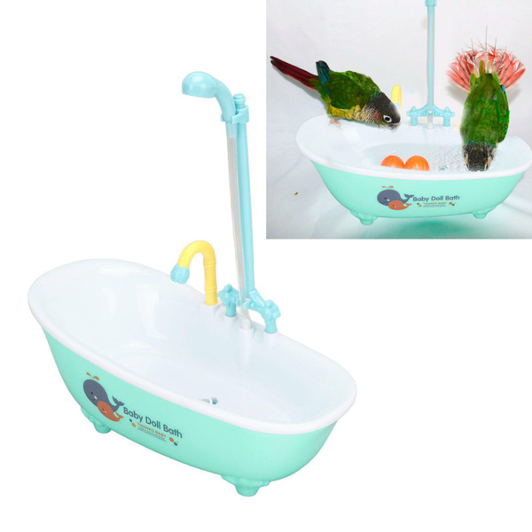 Bird Bath Tub Bowl Basin, Multifunctional Cute Electric Automatic ...