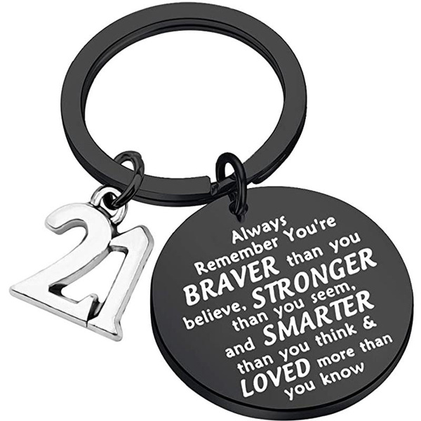 Happy Birthday Keychain Inspiration Gift 15th 16th 18th 21st Charms Key ...