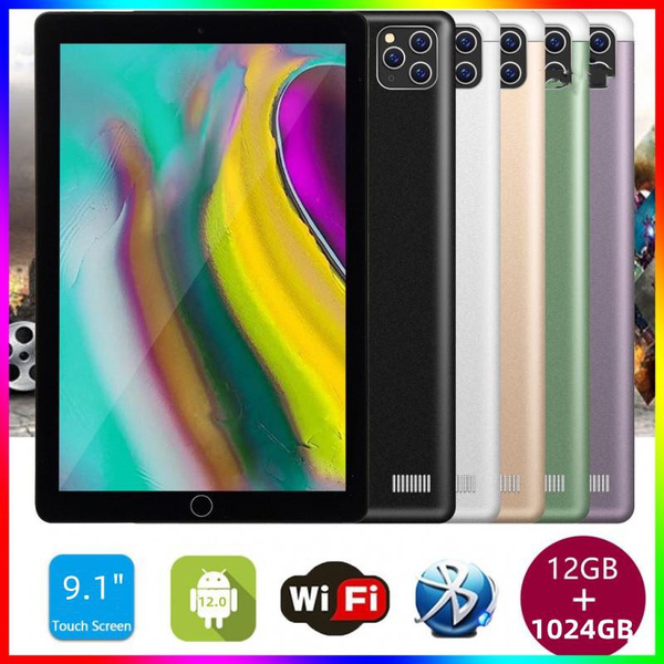 New Hot 12G+1024GB WiFi Tablet Android 12.0 Tablet 9.1 Inch 4G/5G ...