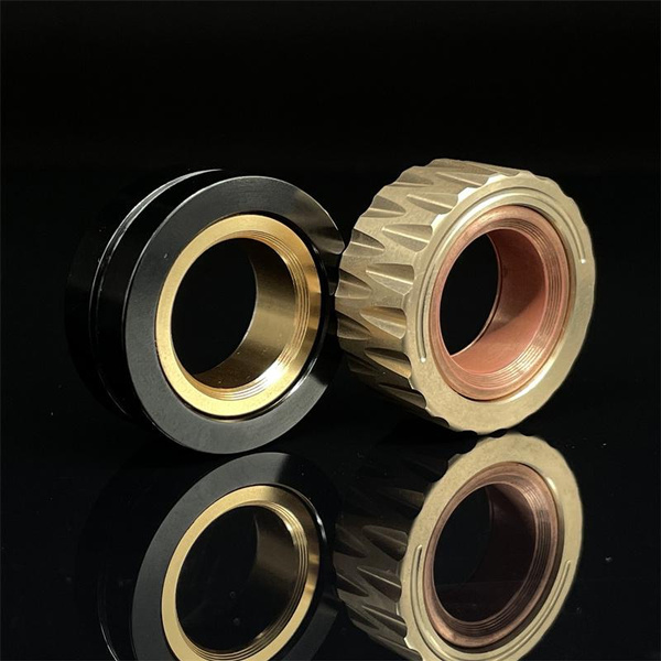 Ratchet Wheel Fidget Ring Fidget Slider Adult EDC Metal Fidget Toys ...