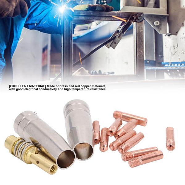 13 Pcs Contact Nozzle Tip Holder,15AK MIG Welding Torch Nozzle Contact ...