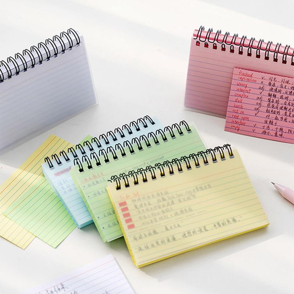 50 Sheet Index Cards,Ruled Flash Cards with Double Covers Record ...