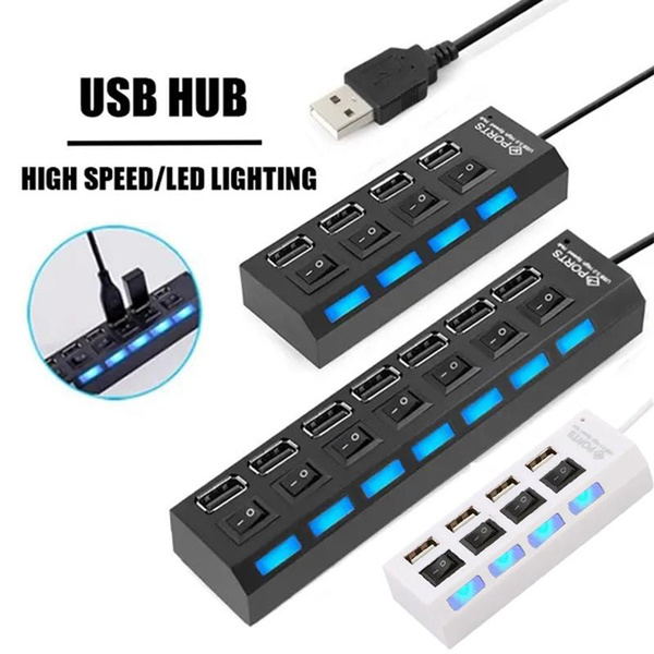 Switch Extension Hub 4/7-port USB2.0 Hub Computer USB Extension Hub One ...