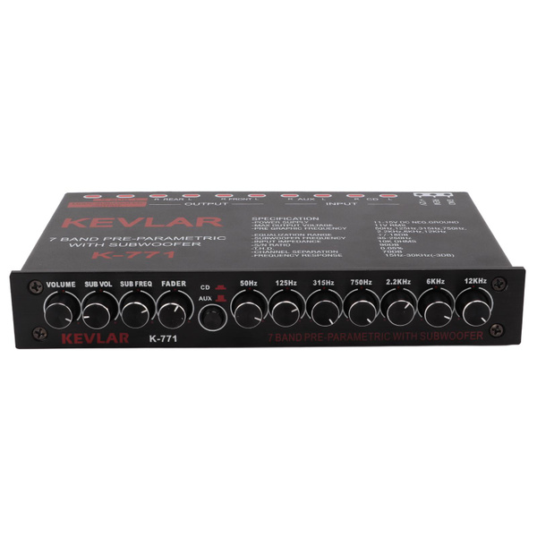 Car Graphic Equalizer Low Pass 7‑Band Graphic EQ for Stereo System | Wish