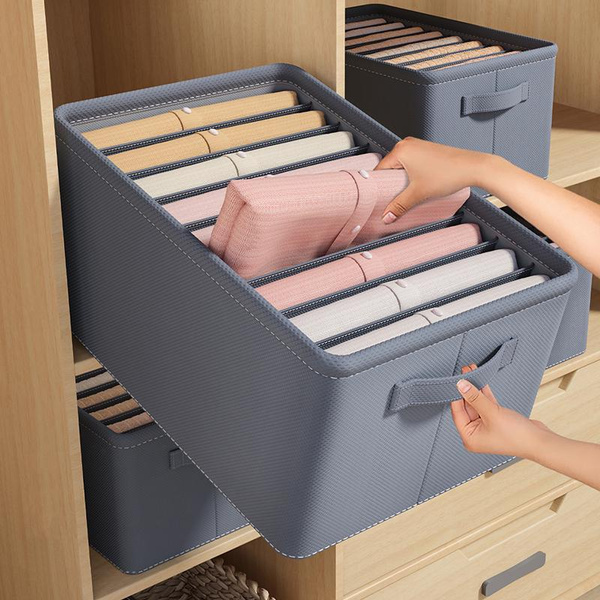 1 PC Stronger Storage Boxes For Wardrobe Clothes Organizer Pants ...