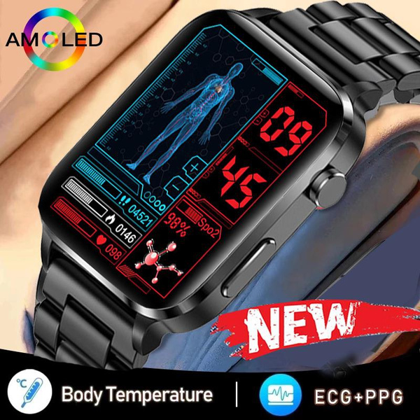 New Smart Bracelet Blood Glucose Smart Watch Men ECG Monitor Blood ...