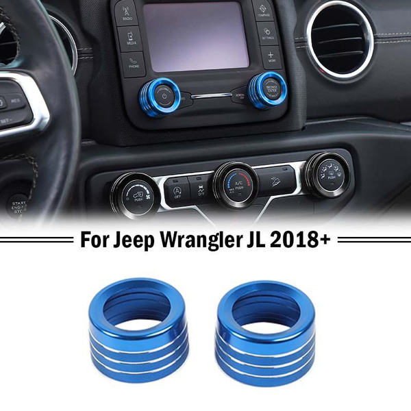 Interior Center Console Small Screen Control Switch Trim Ring for Jeep ...