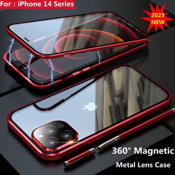360°Full Protection Magnetic Double Sided Tempered Glass Case,For ...