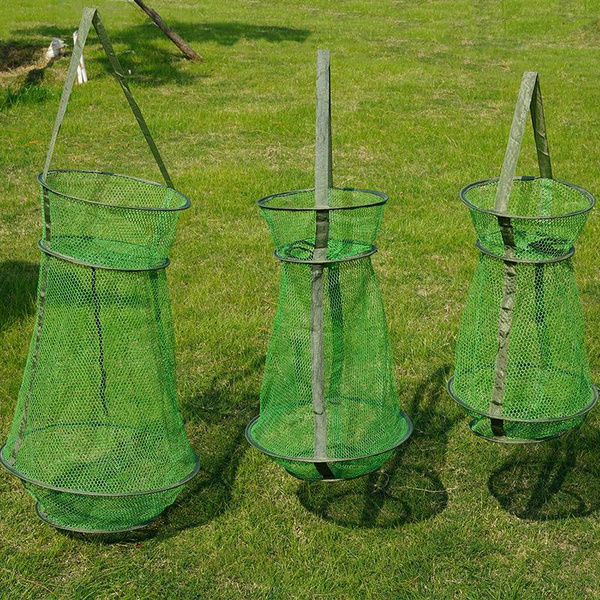 1 PC Foldable Nylon Fishing Net Catch Crab Fish Crawdad Shrimp Minnow ...