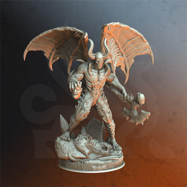 Demon of Ash Pathfinder Dungeons and Dragons DnD Tabletop Gaming DND ...