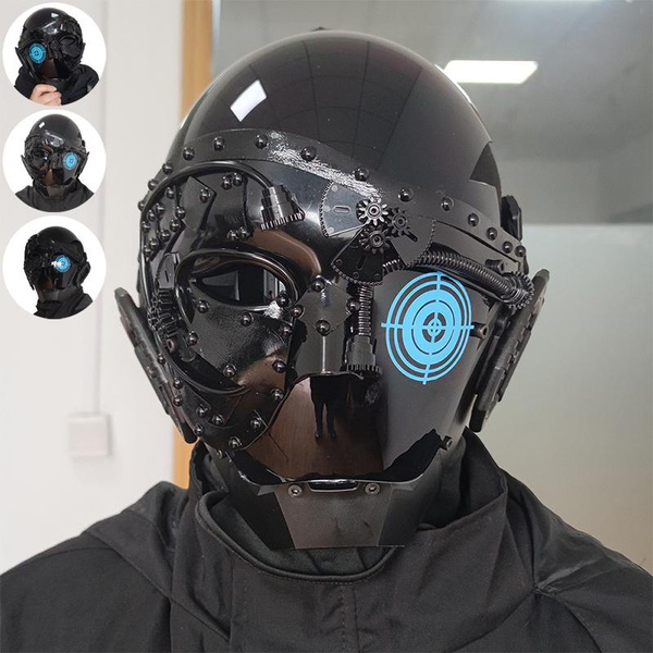 New Cool Mechanical Sci-fi CyberPunk Masks Men/Women Cosplay Wear Toys ...