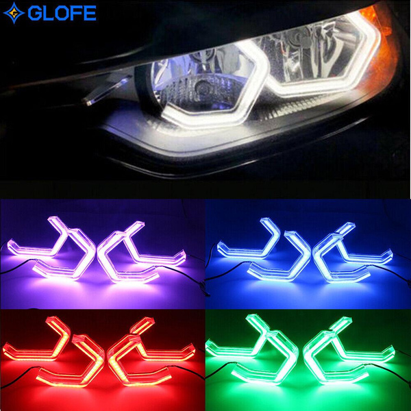 RGB Multi-Color Concept M4 Iconic Style LED Angel Eye Kit For BMW F30 ...
