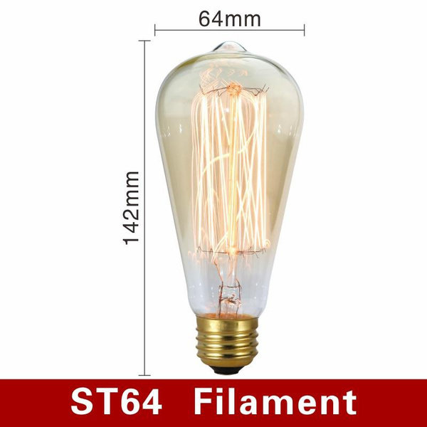 Vintage Edison Bulb E27 40W Incandescent Light | Wish