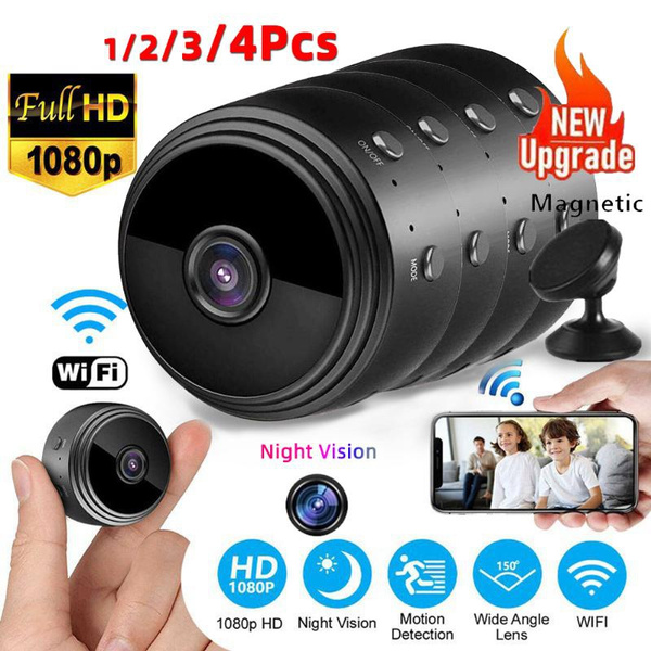 (1/2/4Pcs)4K Camera Wireless Hidden WiFi Mini Camera HD 1080P Portable ...