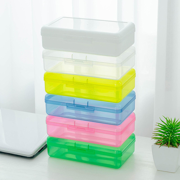 1Pcs Clear Plastic Pencil Box Large Capacity Pencil Box Stacking Sketch ...