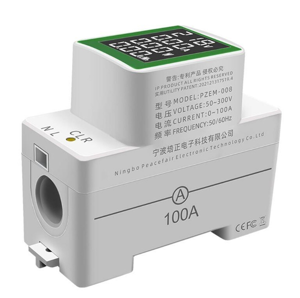 Power Meter Voltmeter Ammeter Energy Meter Digital Din Rail Power ...