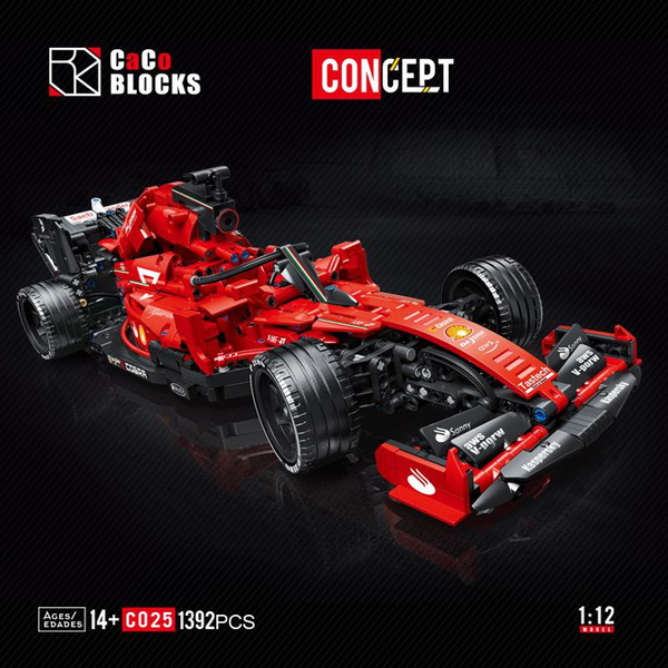 New 1392PCS Technical Red Super Speed Sport Car Model Building Blocks ...
