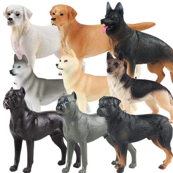 Golden Rottweiler Husky German Shepherd Dog Simulated Animal Model ...