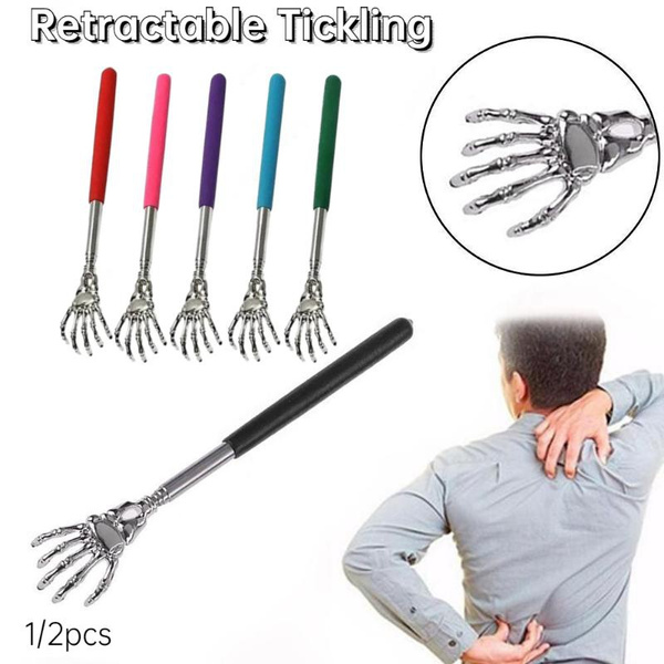 1/2pcs Retractable Claw Back Scratchers Tool Extendable Stainless Steel ...