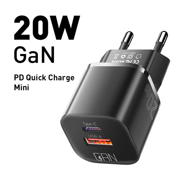 2023 NEW 20W GaN USB Type C Charger PD Fast Charge Phone QC 3.0 Quick ...