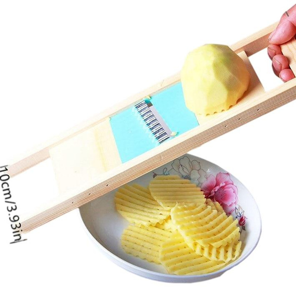 Potato Slicer Cutter Grid Wave Flower Vegetable Wipe Knife Gadget ...