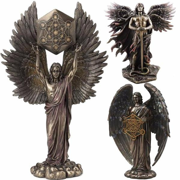 Latest Archangel Metatron Enoch Angel Transformation Religious Statue ...