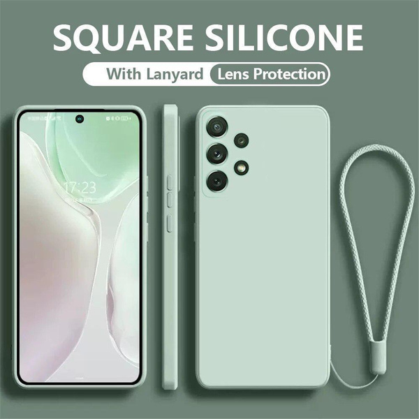Official Liquid Silicone Lanyard Case For Samsung Galaxy S23 Ultra S22 ...