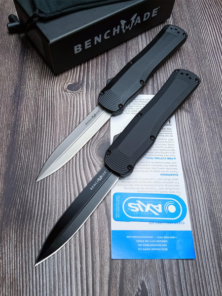 Benchmade Spring Assisted AUTO Knife S30V Double Edge Dagger Blade ...