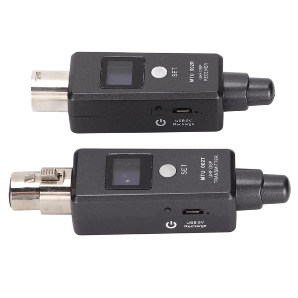 Wireless Microphone XLR Transmitter Clear LCD Screen Wireless ...
