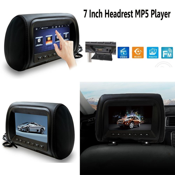 Universal 7 Inch TFT LED screen Car Headrest Monitor Display HD MP5 ...