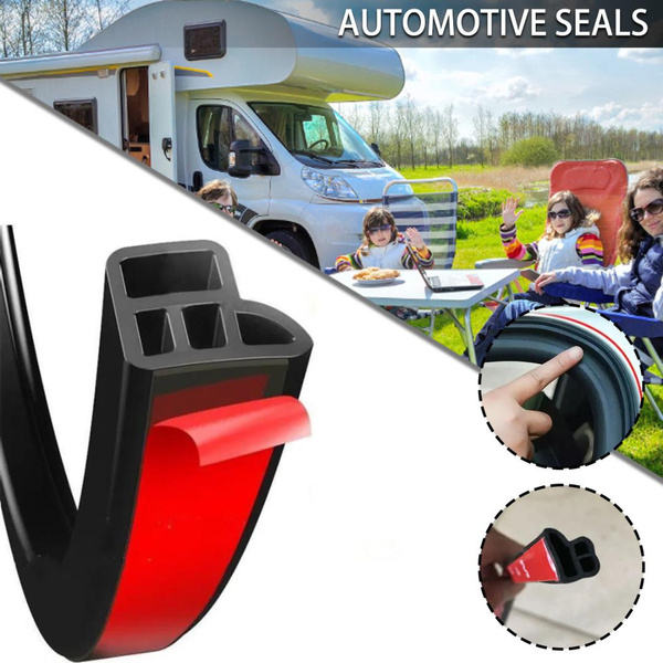 New L-Shape Double Layer Car Door Seal Strip Universal Self Adhesive ...