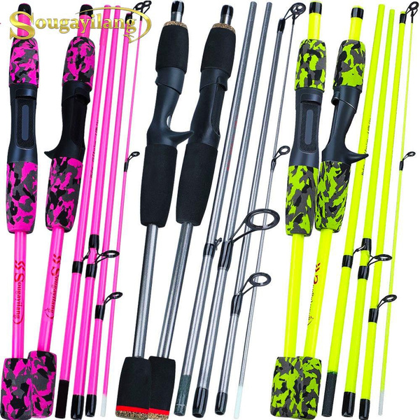 Sougayilang Fishing Rod 3 Color Fishing Rods Spinning or Casting ...
