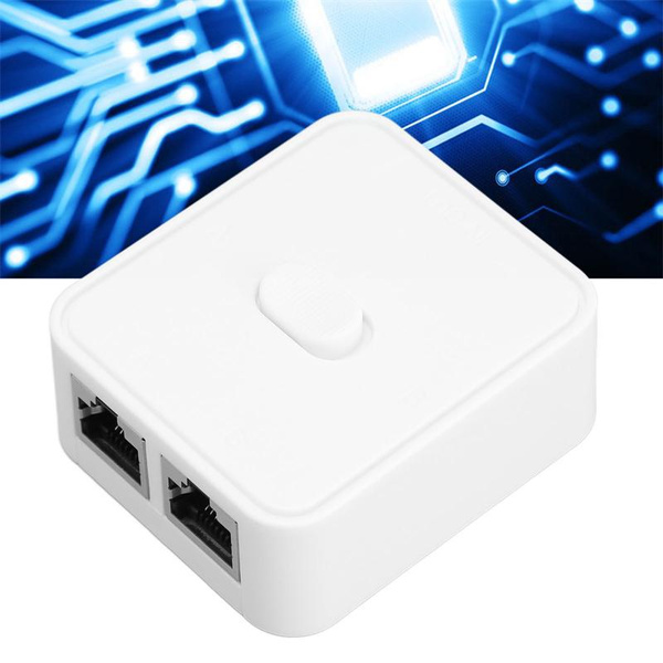 2 Port Gigabit Netzwerk Schalter RJ45 Schalter Netzwerk Kabel Extender 1000Mbps Selector Power ...