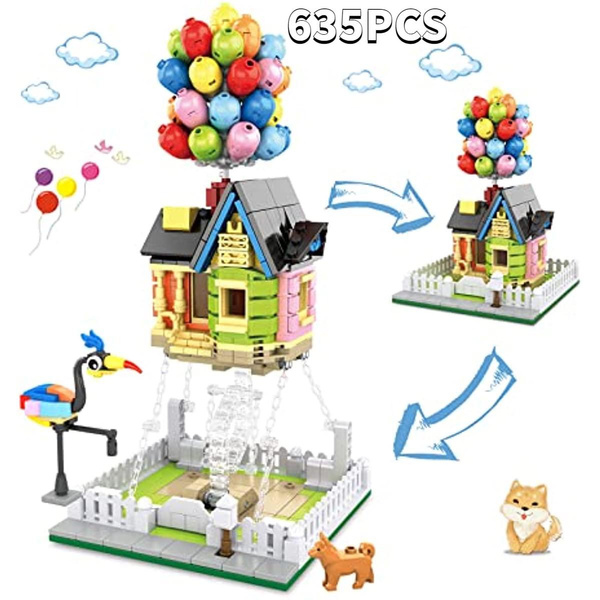 Suspended Anti-Gravity Balloon Flying House Building Blocks Creativeal ...