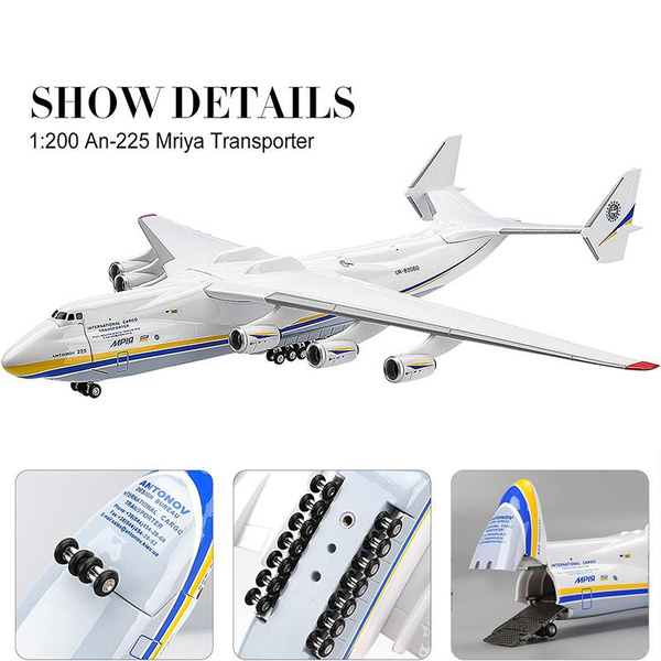 1/200 Scale An-225 Antonov Resin Aircraft Model Toy 17" Ukraine Painted ...