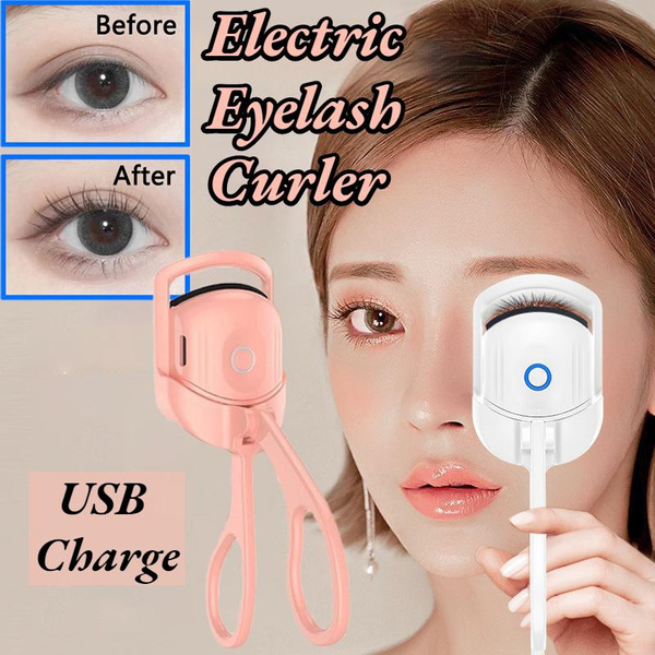 Portable Electric Heated Eyelash Curler Comb Long Lasting Eyelashes ...