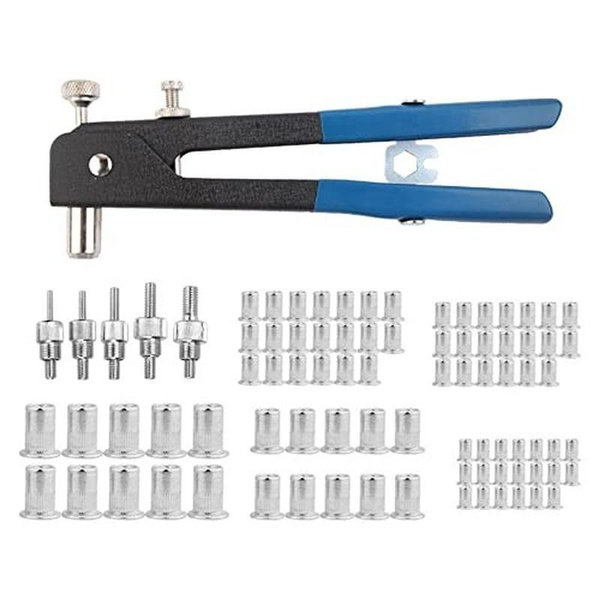 86 Pcs Rivet Nut Tool Kit, Hand Riveter Set with M3/M4/M5/M6/M8 ...