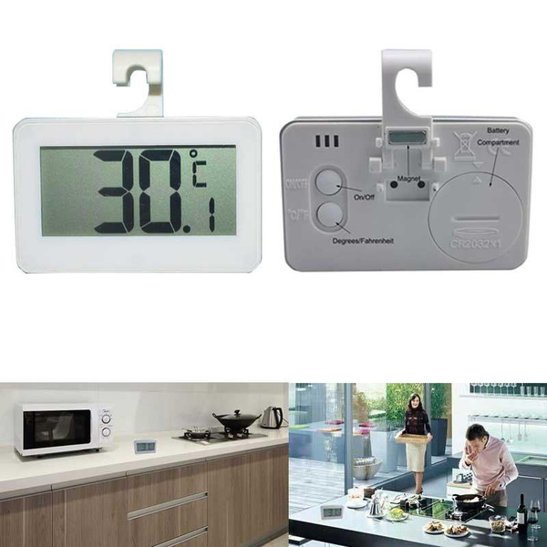 Digital Mini Refrigerator Thermometer Precision Room Freezer Fridge ...