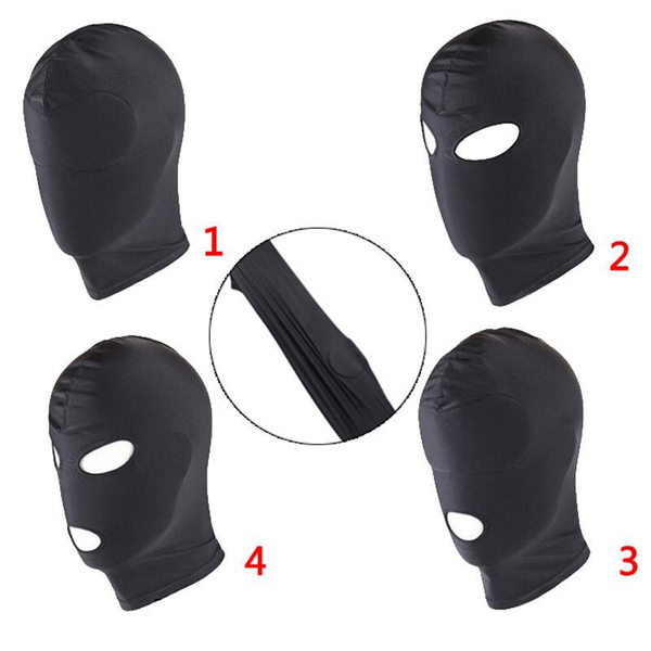 Sex Restraint Head Hood Eye Mask Gear Roleplay Half Face Couples ...