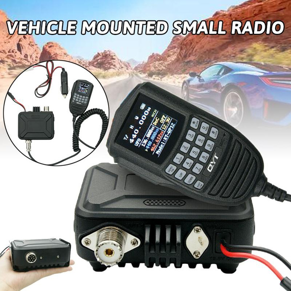 1pc Mobile Radio With Programming Cable 200 Channels VHF UHF Dual Band ...
