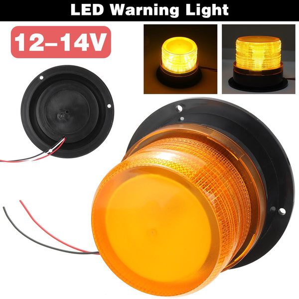 1pc 12V-24V Car LED Flashing Strobe Beacon Emergency Warning Light Lamp ...