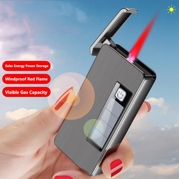 Creative Cigar Gas Lighter Smoking Windproof Torch Inflatable Solar ...