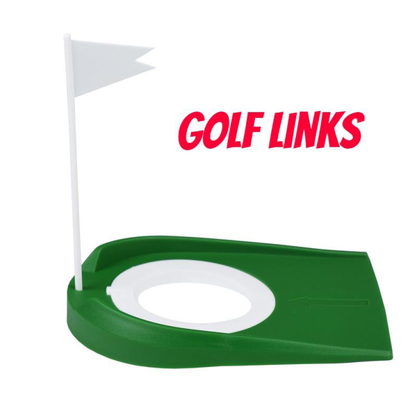 Indoor Golf Putting Trainer with Hole Flag Putter Green Practice Aid ...