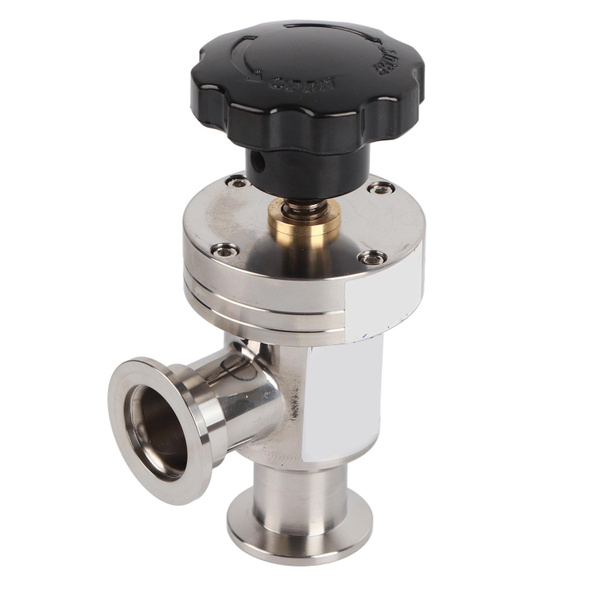 High Vacuum Quick Valve, KF25 304 Stainless Steel Manual Right Angle ...